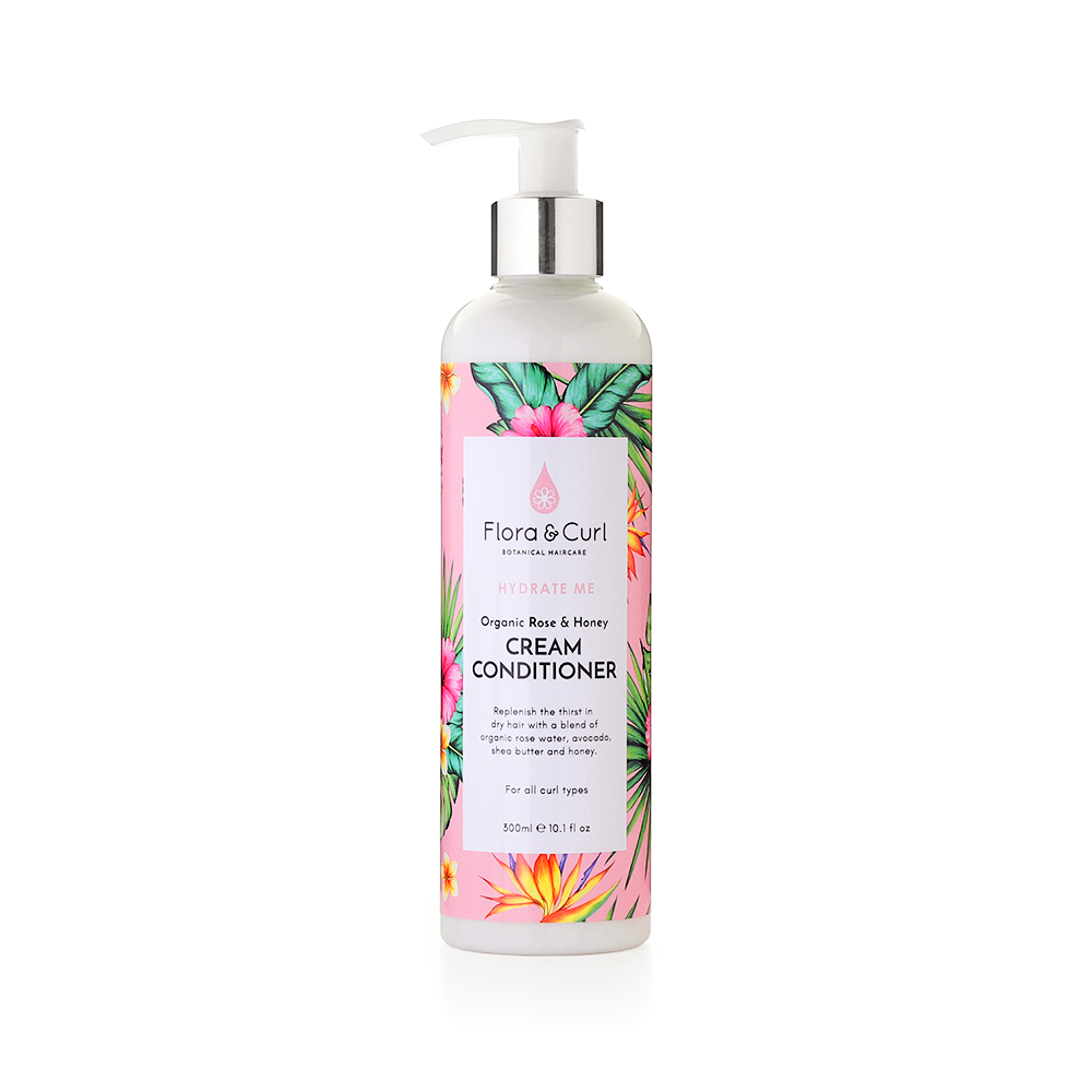 FLORA & CURL HONEY & ROSE CREAM CONDITIONER 10.1oz/300ml – thecurlystore