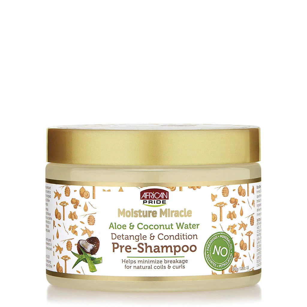 AFRICAN PRIDE MOISTURE MIRACLE PRE SHAMPOO 349g/12oz – thecurlystore